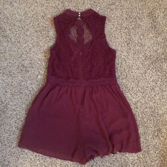 Xhilaration | Dresses | Maroon Romper | Poshmark